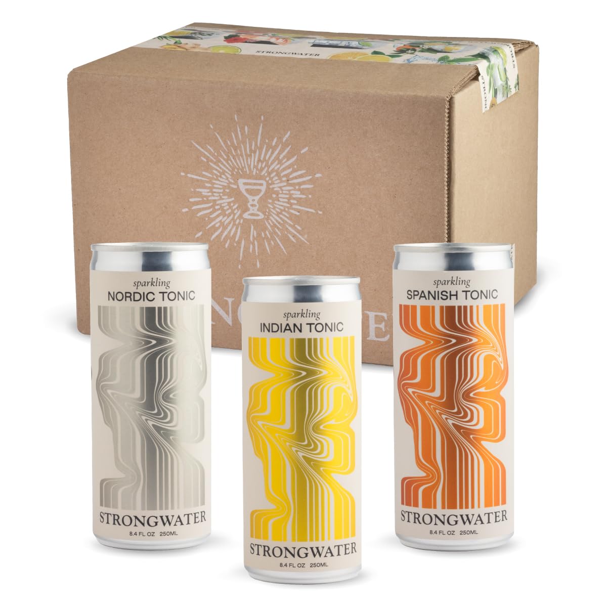 Tonic Water Variety Pack - Nordic Tonic, Indian Tonic & Spanish Tonic