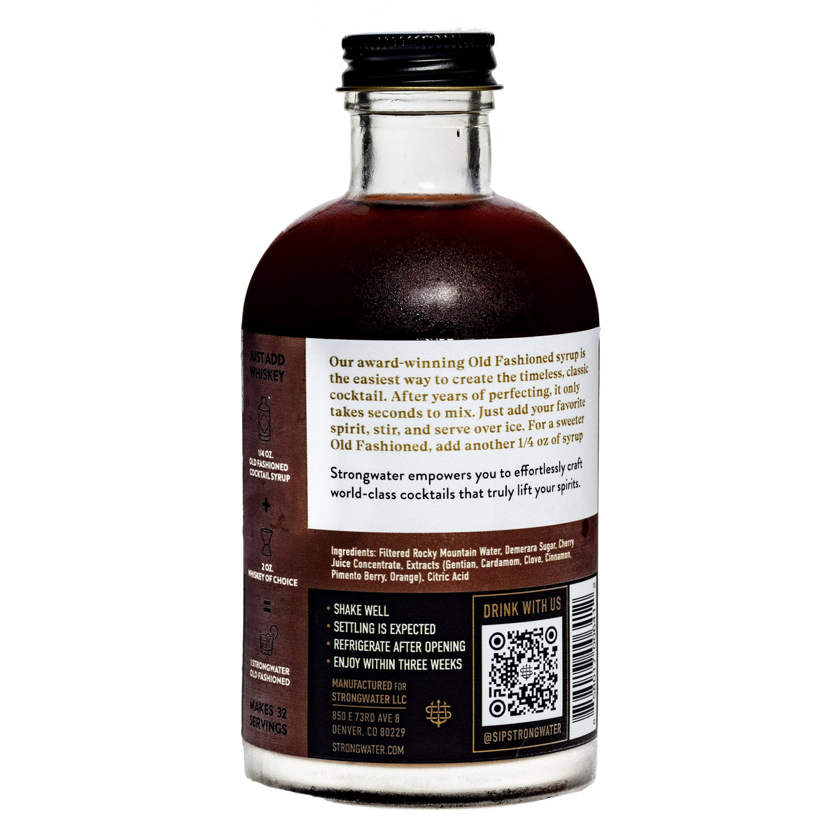 Old Fashioned Cocktail Syrup | Strongwater