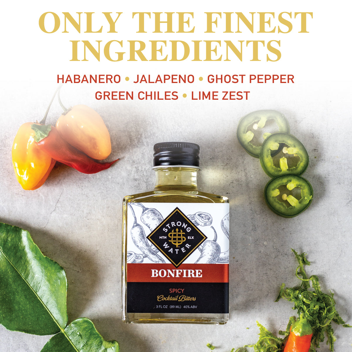 Bonfire - Spicy Pepper Bitters - Spicy Bitters - Strongwater