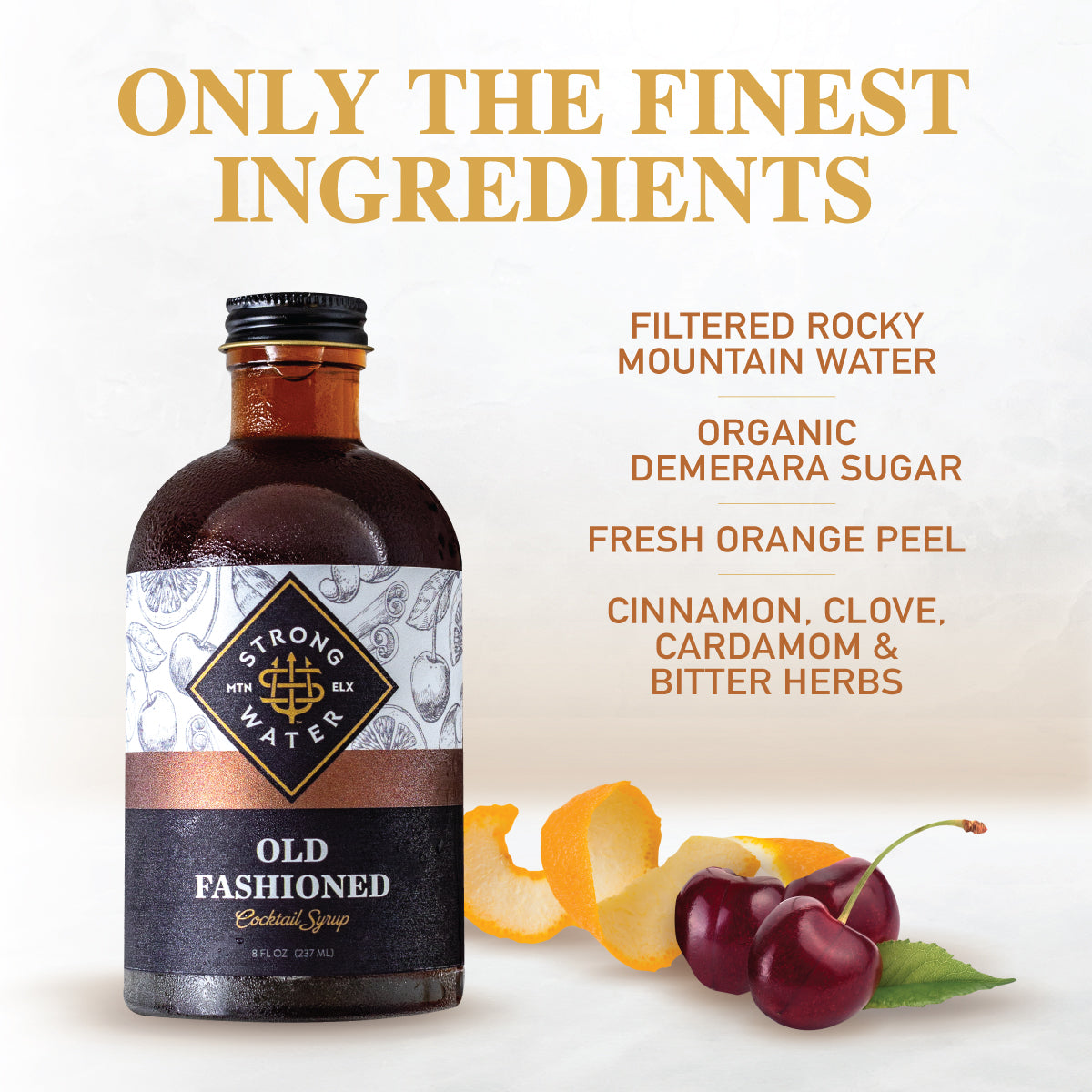 Old Fashioned Cocktail Syrup - Old Fashioned Mix - Strongwater