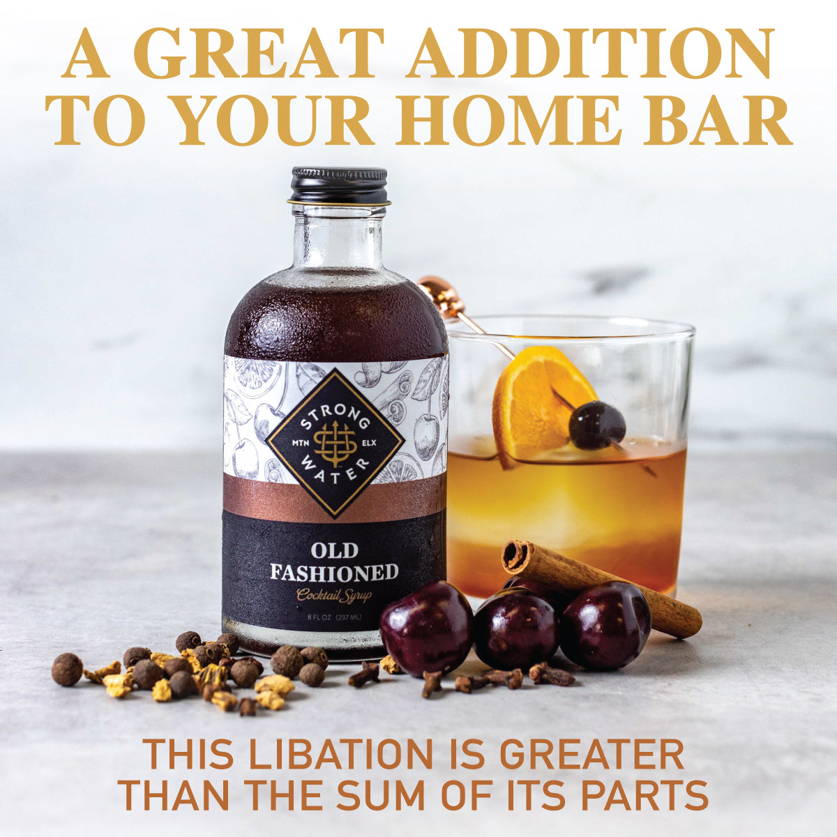 Old Fashioned Cocktail Syrup - Old Fashioned Mix - Strongwater